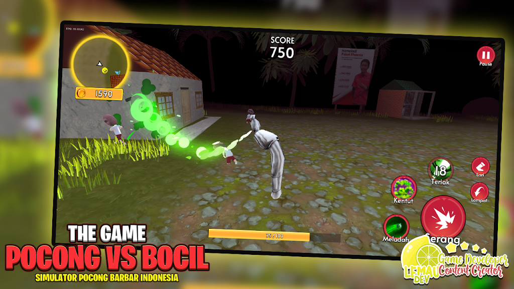 Download & Mainkan Simulator Pocong vs Bocil 3D Secara Gratis di PC ...